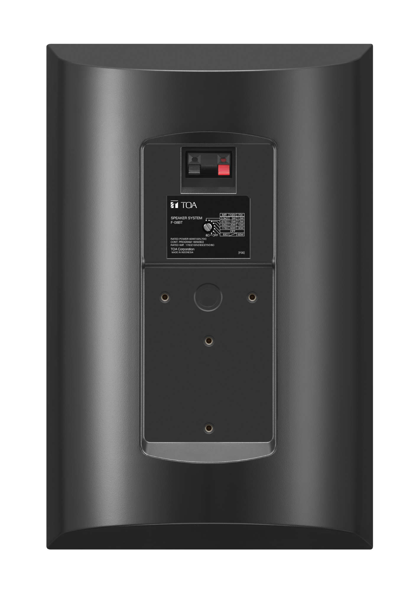 Commercial Audio - TOA F-08WT 8-Inch 2-Way Speaker, 60W@100V or 90W@8Ohms.