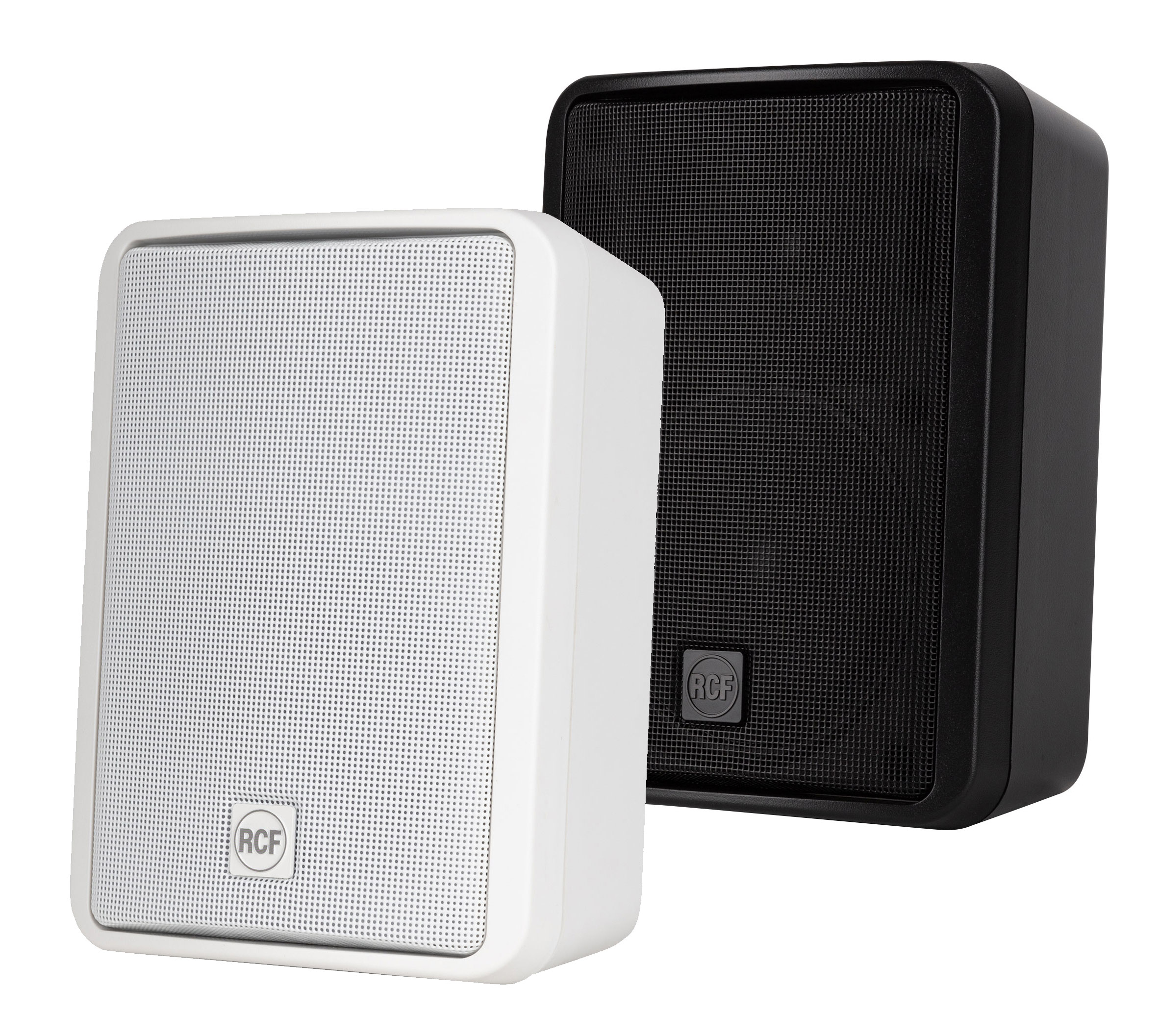 Commercial Audio - RCF MR 40T, Pair, 4", Black Compact Speakers. 20W@100V / 40W@8Ohm